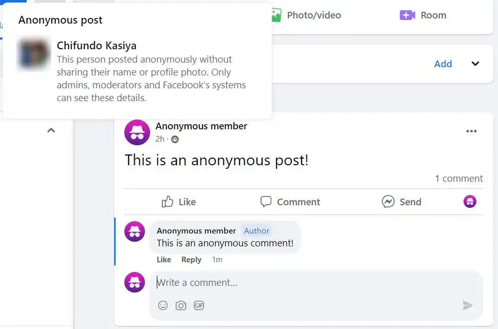 How to Comment Anonymously on Facebook (No Real Name)
